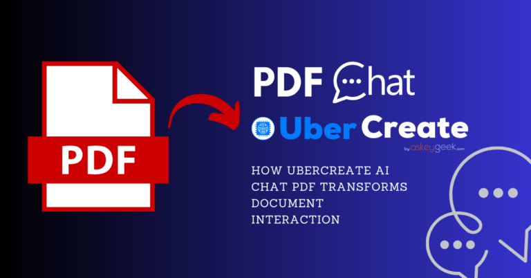 Chat with PDF | Transform Your PDF Experience with UberCreate AI Chat PDF